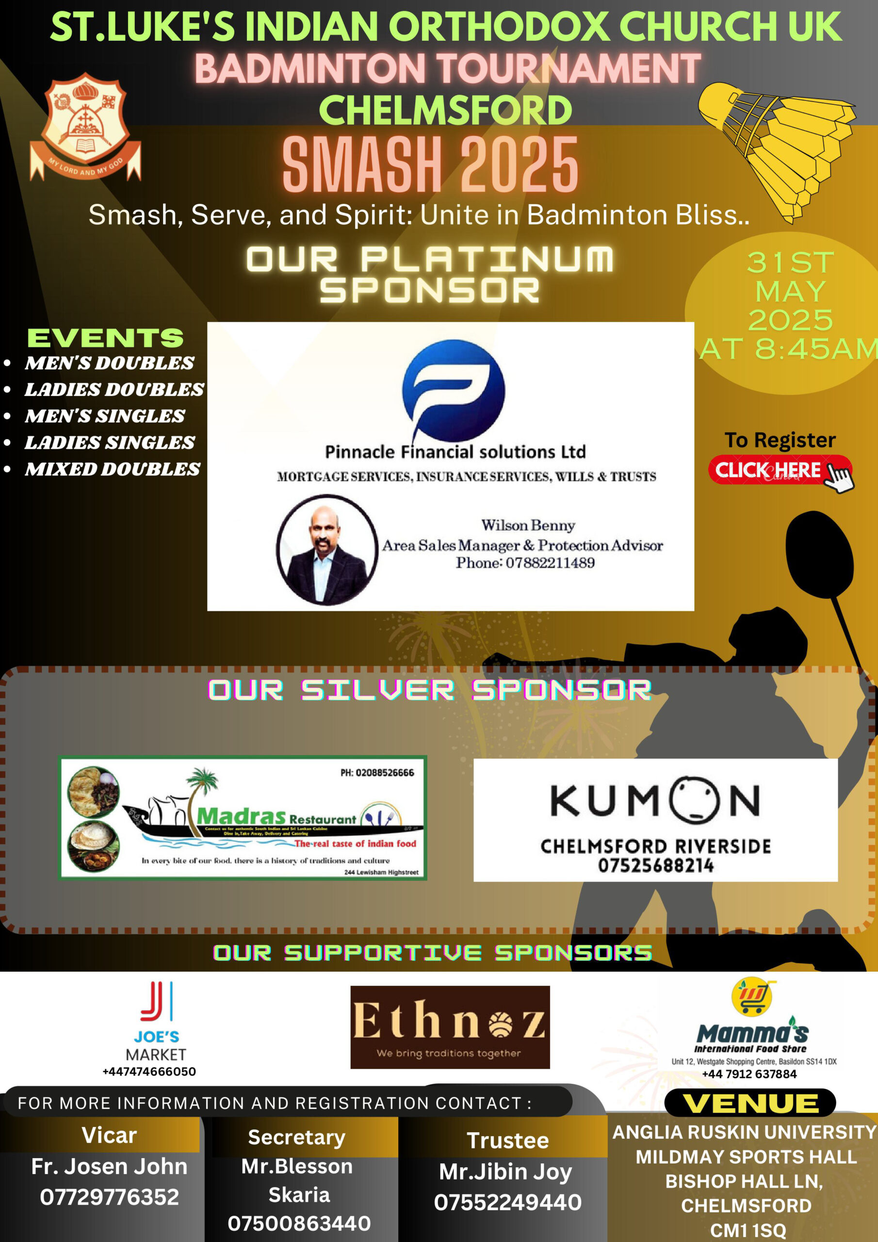 Smash 2025: UK-Wide Badminton Tournament in Chelmsford