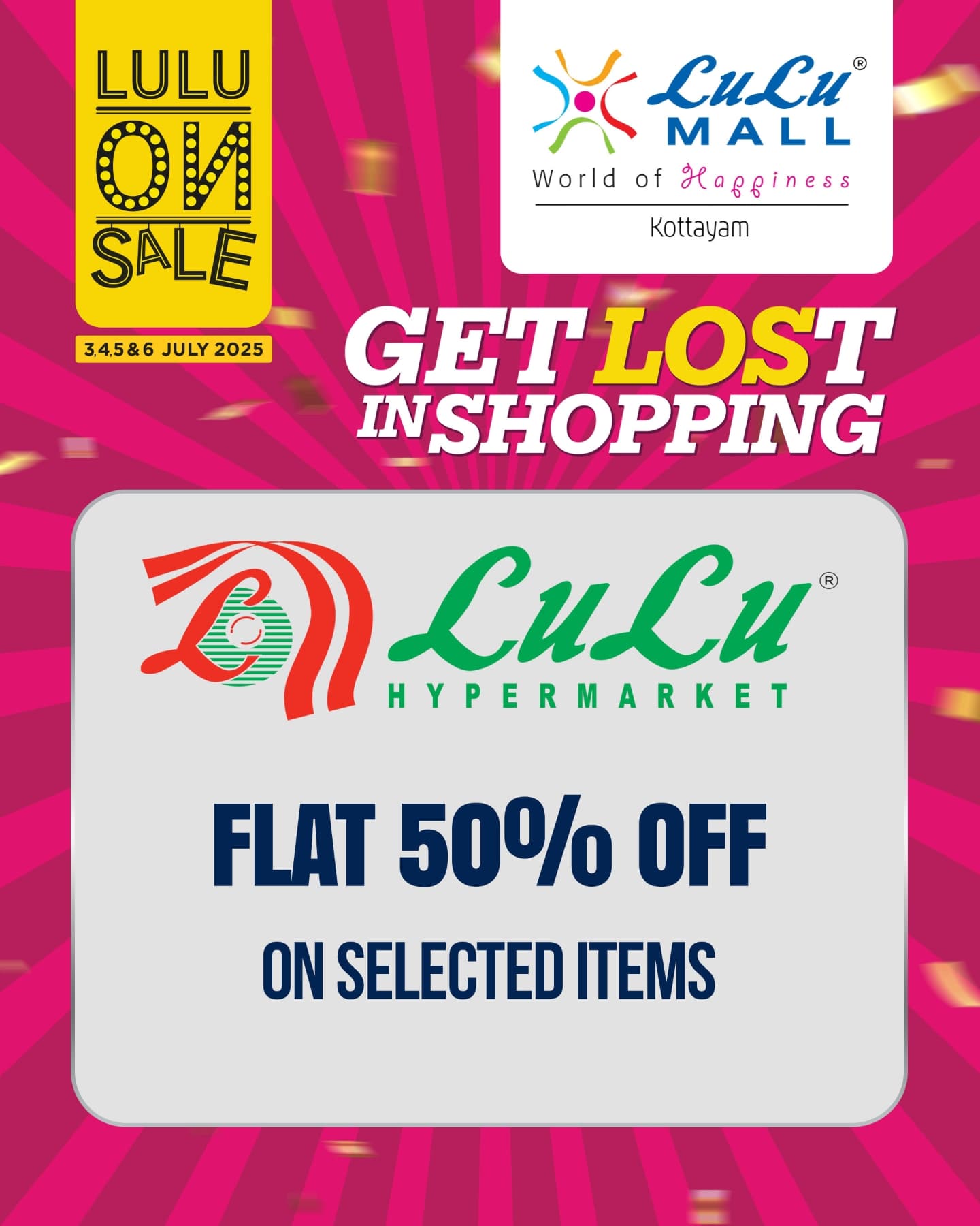 Kottayam Goes Crazy as LuLu Launches First Big 50% Sale!